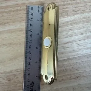 Trine | Accents | Solid Brass Door Bell Gold Tone Lighted Trine Chime ...